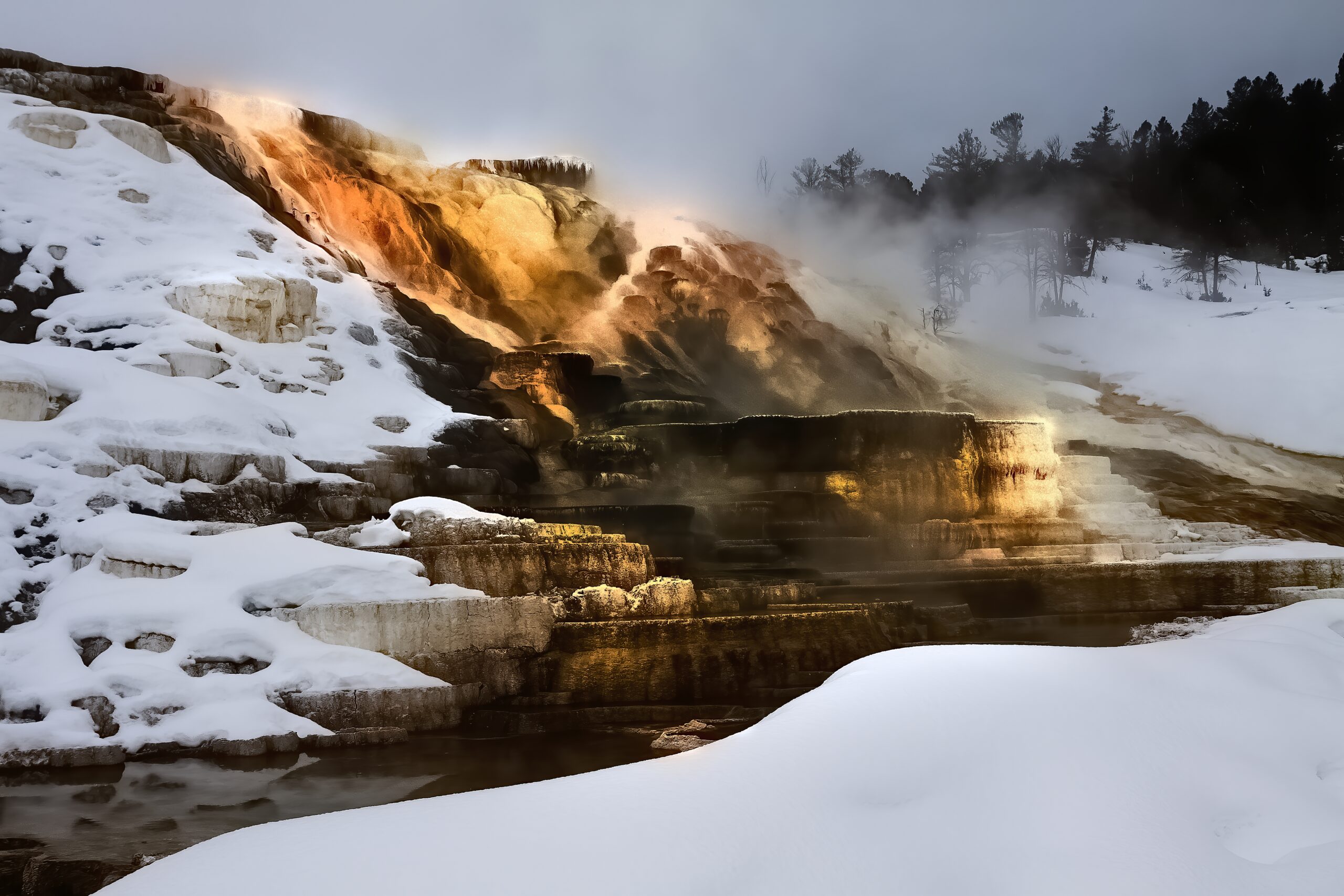 Sun Sulphur Snow | Steve Scott Photography